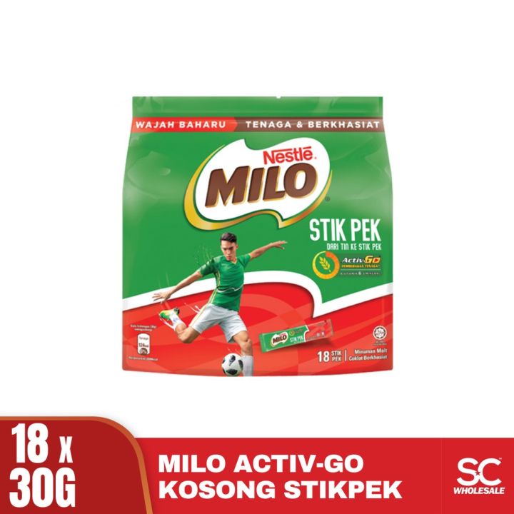 Nestle Milo Stick Pack Activ-Go Stik Pek Kosong 30g x 18's ( Milo ...