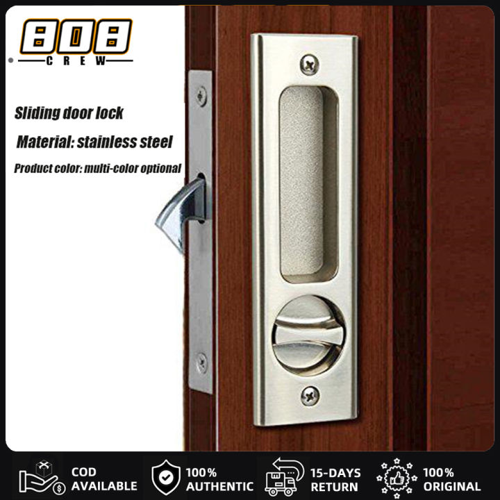 COD+(3 Days Delivery)Sliding Door Lock With Flush Recessed Handle ...