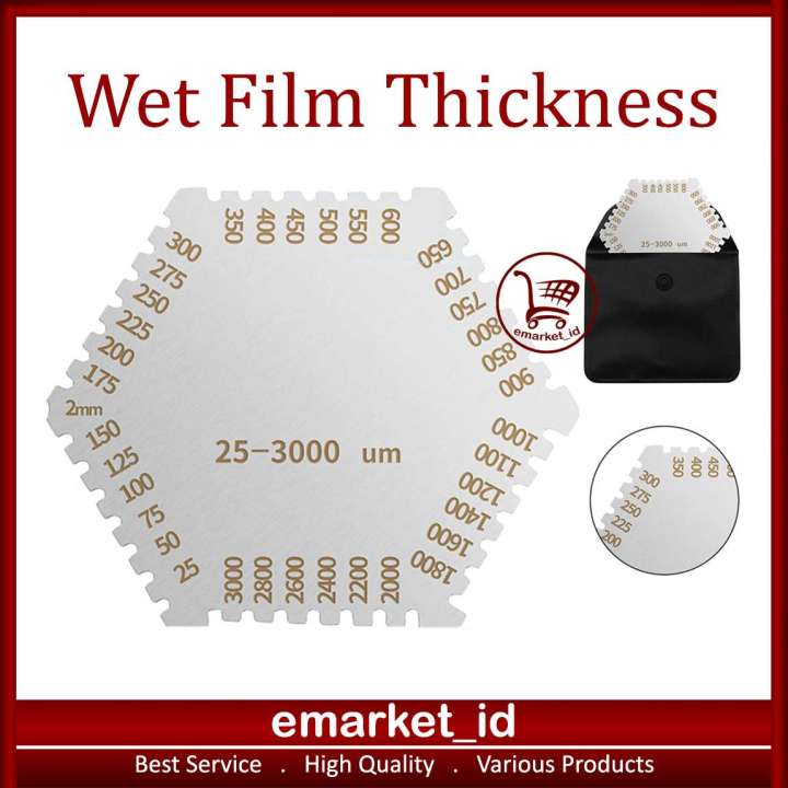 Wet Film Thickness Comb Gauge AH03 / Alat Ukur Ketebalan Cat Basah ...