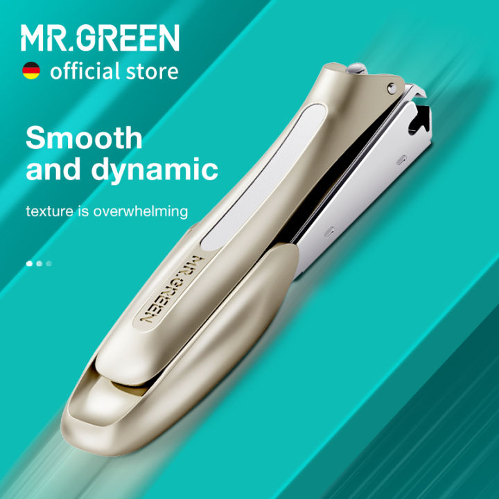 MR.GREEN Nail Clippers Stainless Steel Anti Splash Fingernail Cutter ...