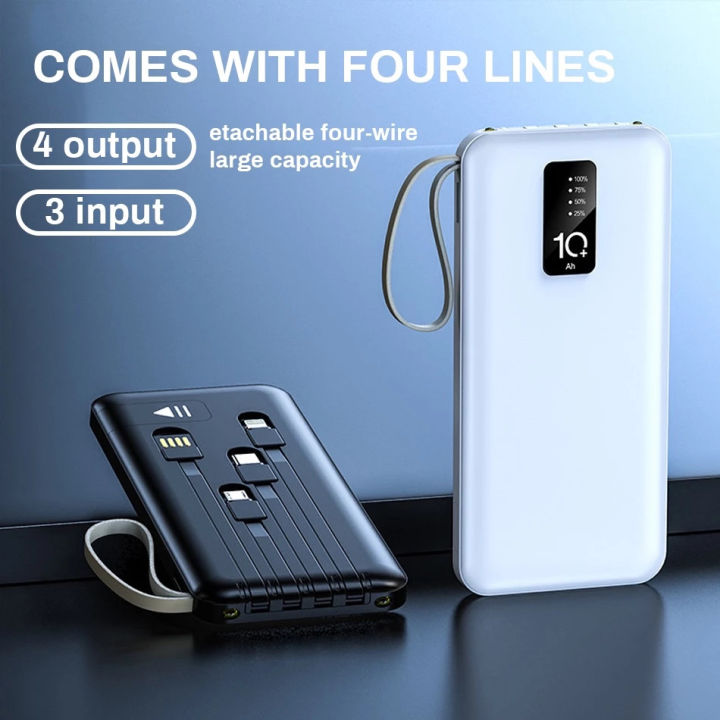 4 IN 1 Power Bank KC68 Romoss 10000mAh with Digital LED Display and ...