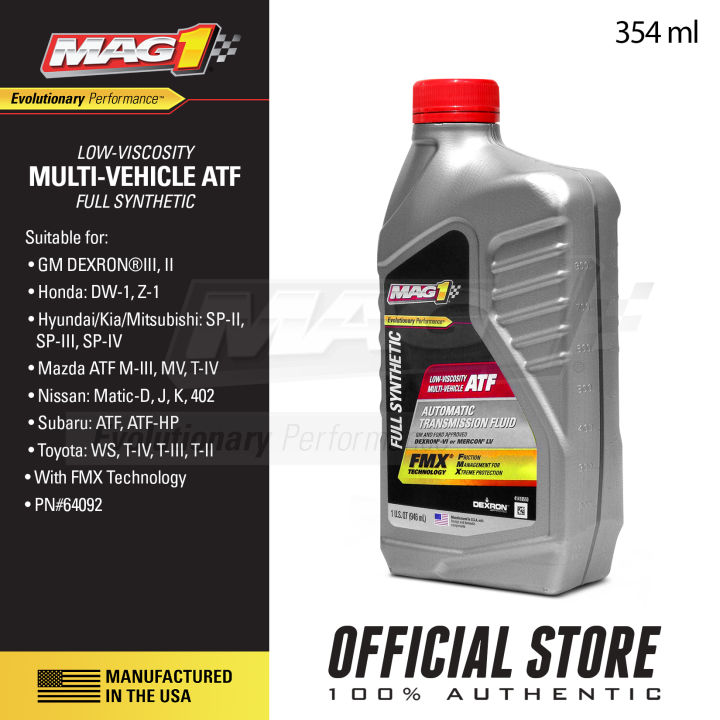 MAG 1 Fully Synthetic Low Viscosity Dexron-VI Multi-Vehicle Car ...