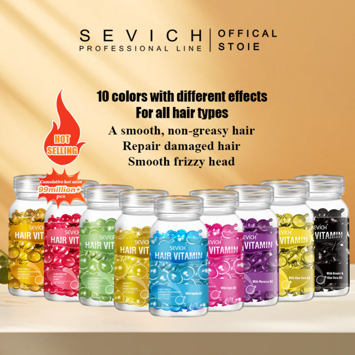 SEVICH Hair Vitamin Repair Damaged Hair Essence 30 Capsules | Lazada