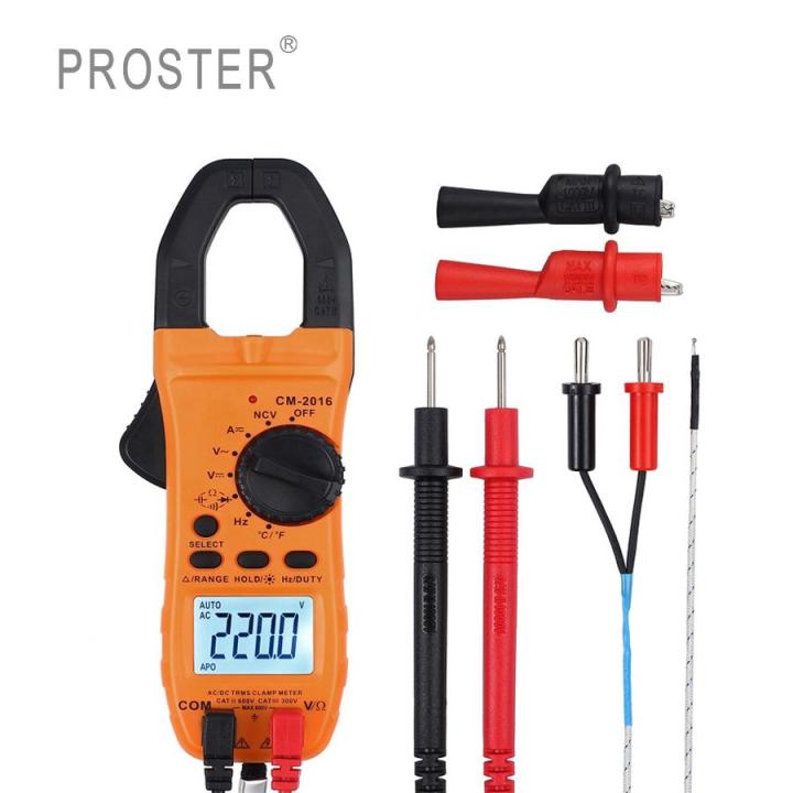 Portable 6000 LCD Counts Digital Clamp Multimeter With Measurement AC ...