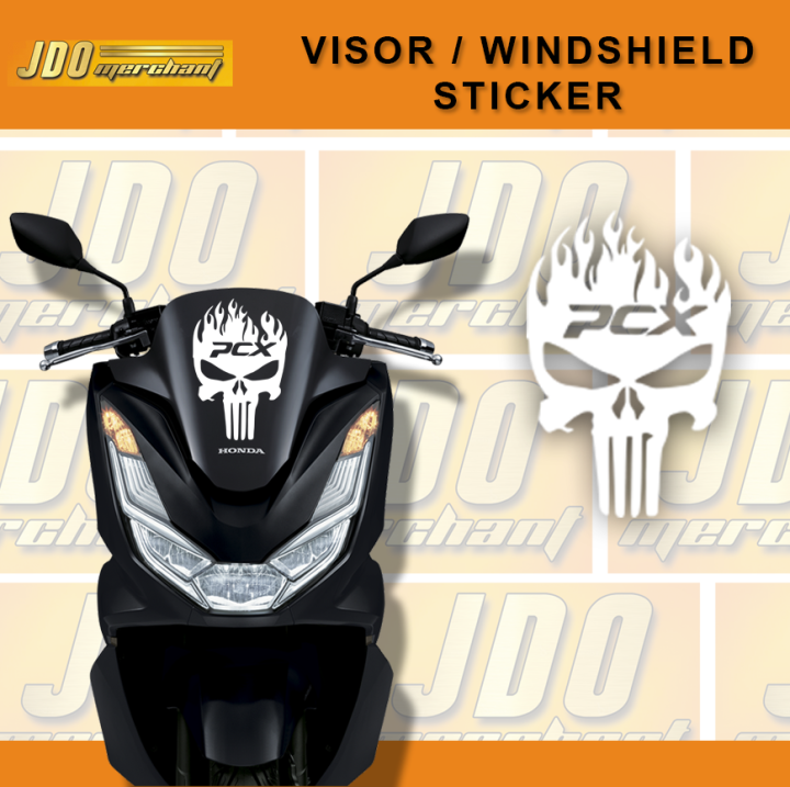 Honda PCX punisher Visor Sticker | Lazada PH