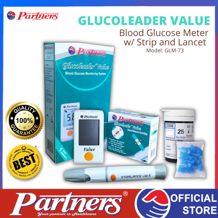 Partners GlucoLeader Value Blood Glucose Meter Model: GLM: 73 w ...