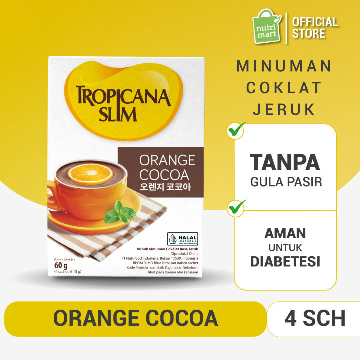 Tropicana Slim Orange Cocoa 4 Sachet - Minuman Cokelat Jeruk Nikmat ...