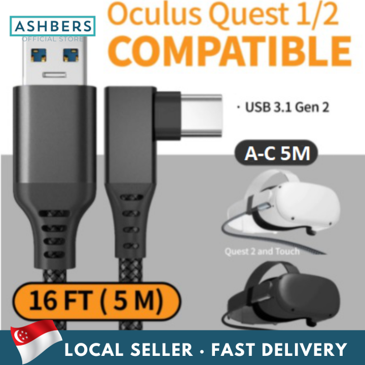 Link Cable Compatible with Oculus Meta Quest 2 & 3 , Fast Charging & PC ...
