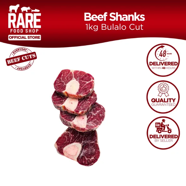 Rare Food Shop Beef Shanks 1kg Bulalo Cut | Lazada PH