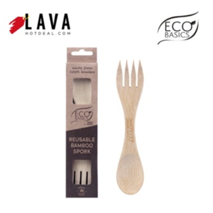 White Magic Eco Basics Reusable Bamboo Spork | 100% Bamboo | Eco ...