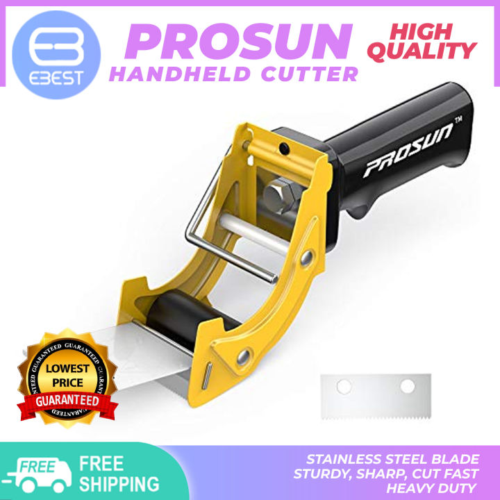 Prosun Packaging Tape Gun Dispenser Handheld Metal Cutter Heavy Duty 2 ...