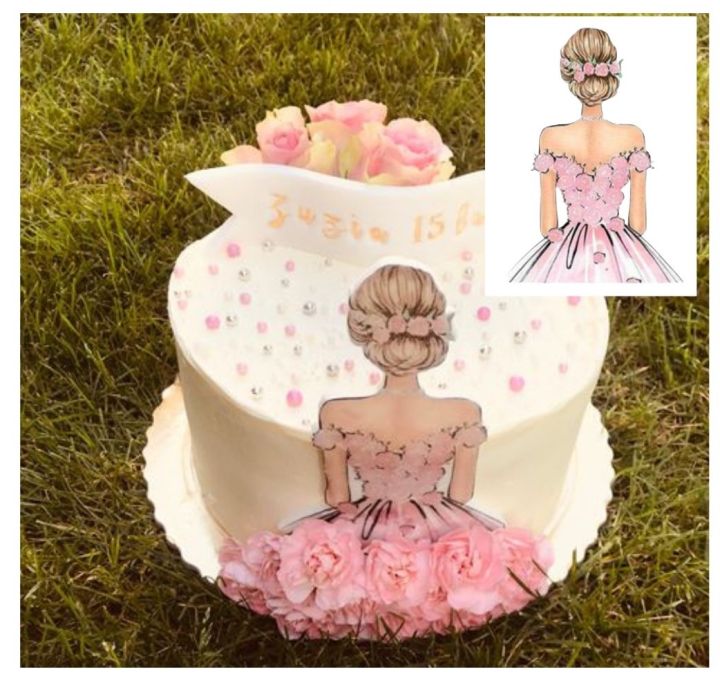 3pcs Girl Woman sweet cute Cake Topper | Lazada