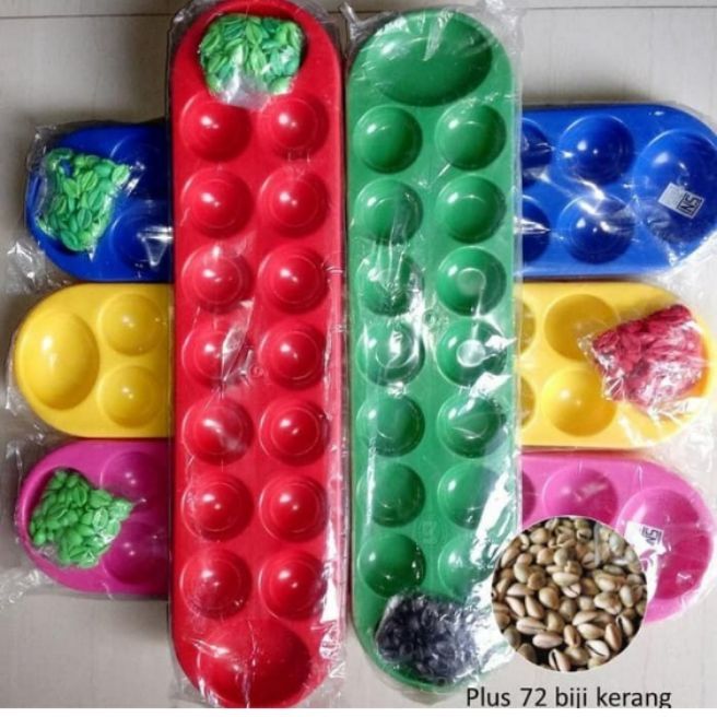 mainan tradisional congklak bonus biji kerang | Lazada Indonesia