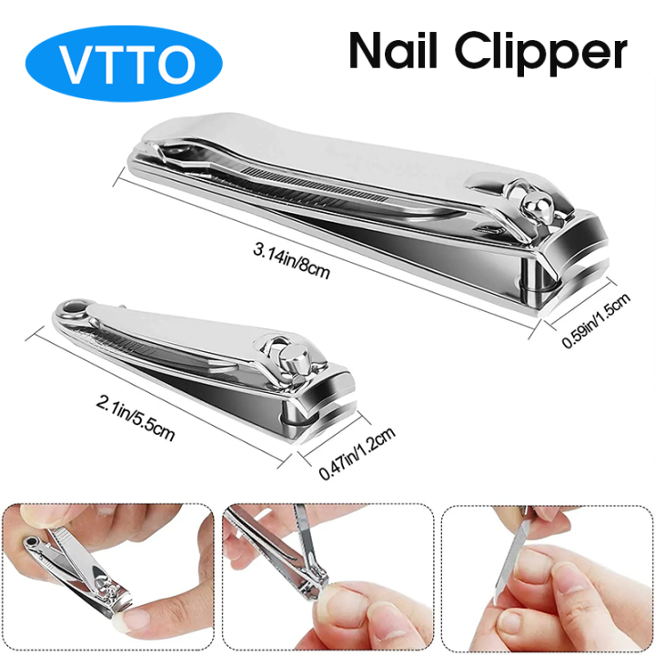 VTTO Nail Clipper,Premium Stainless Steel Fingernail and Toenail ...