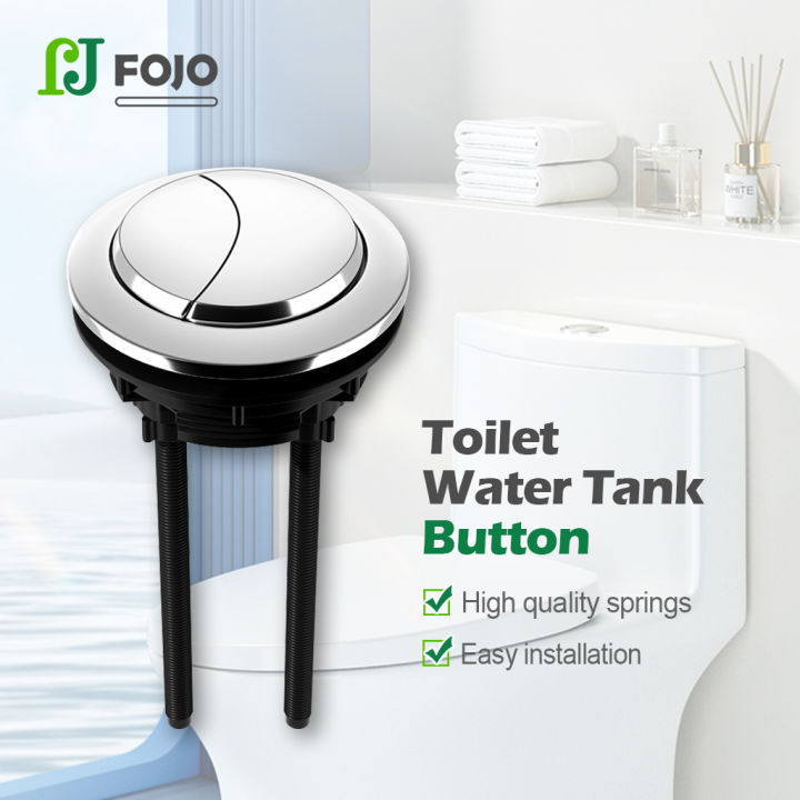 FOJO Plastic Dual Flush Toilet Water Tank Push Button With 2 Rods for ...