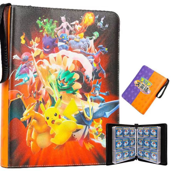 900Pcs Card Pokemon Album 9 Pokemon Zipper Binder Folder Pocket Battle ...