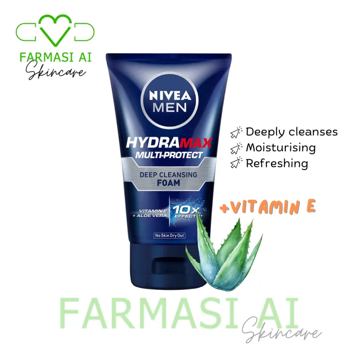 Nivea Men HydraMax Deep Cleansing Foam 100g (Exp Date: 08/2026) | Lazada