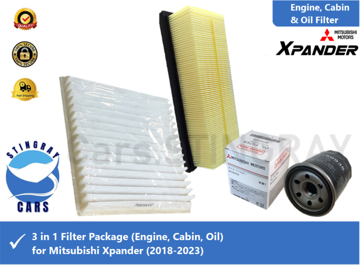3 in 1 Filter Package (Engine&Cabin&Oil) for Mitsubishi Xpander (2018 ...