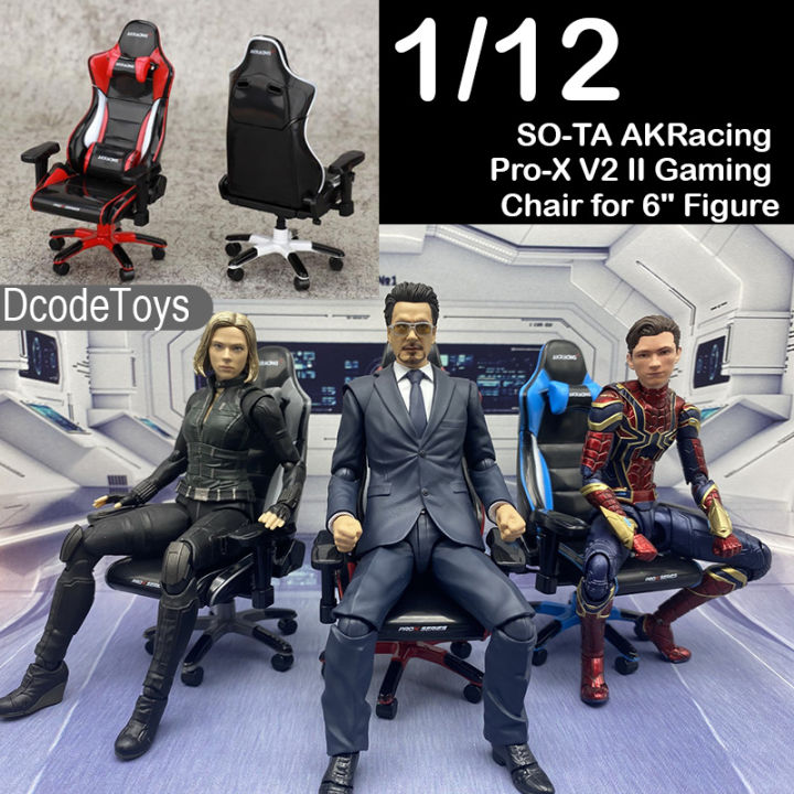 SO-TA 1/12 AKRacing Pro-X V2 II Gaming Gamer Chair 6" action figure use ...
