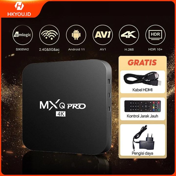 4K HD Android TV Box 4K HD Smart Set Top Box 2.4GHz 5G Dual-WIFI ...