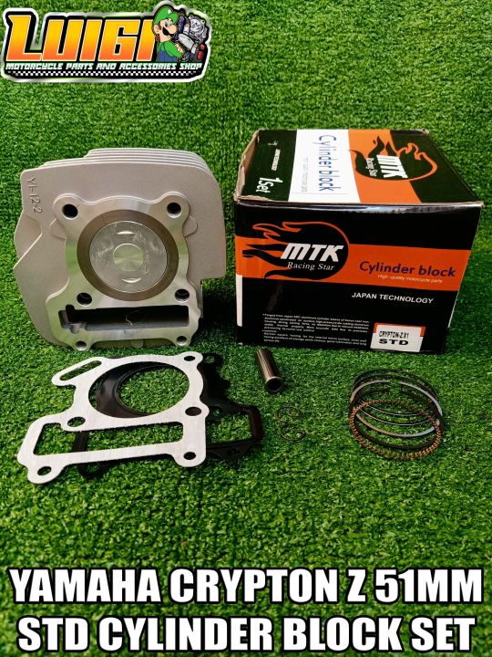 MTK YAMAHA CRYPTON 51MM STANDARD CYLINDER BLOCK SET | Lazada PH