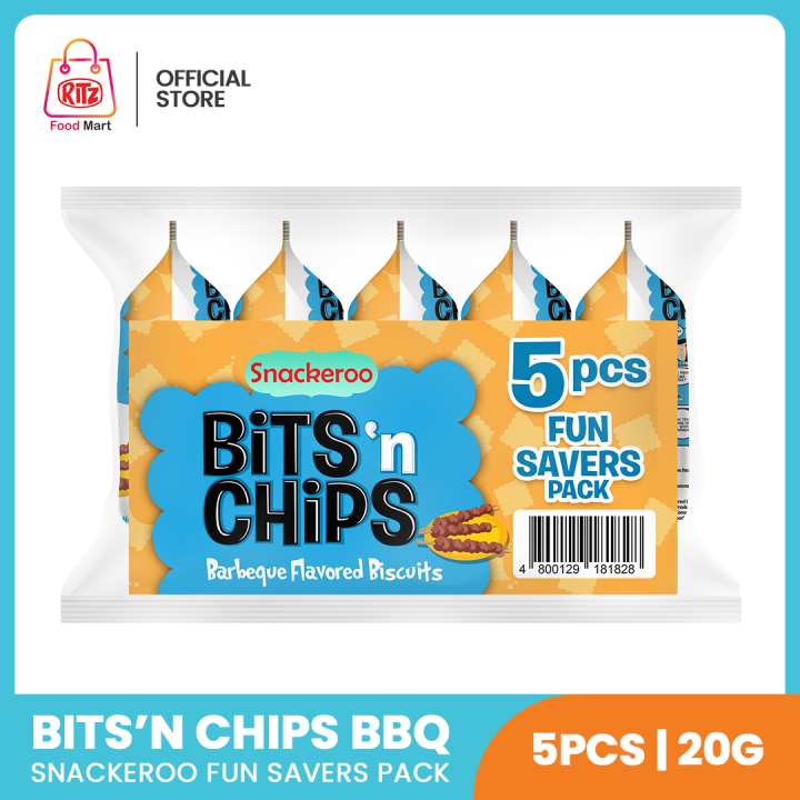 Snackeroo Bits N Chips Barbeque Fun Savers Pack - 5 pcs. | Lazada PH