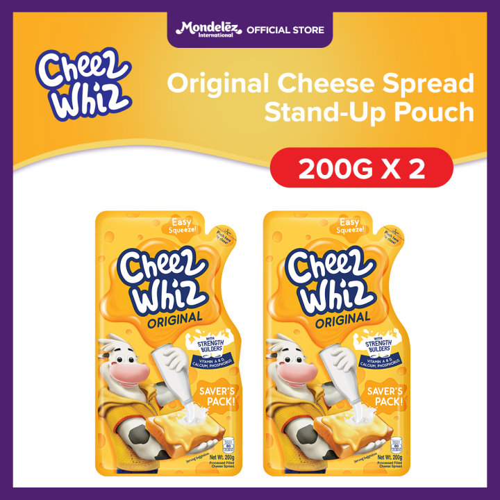 Cheez Whiz Pouch - Original Cheese Spread 200g with Vitamin A & D ...