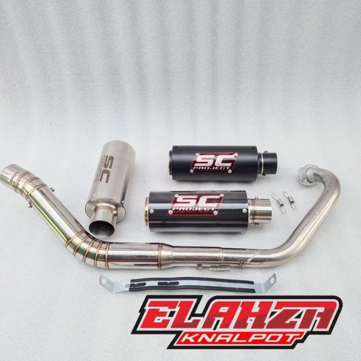 knalpot racing sc project r15 gsx cbr 150r cb150r satria f fu sonic 150 ...