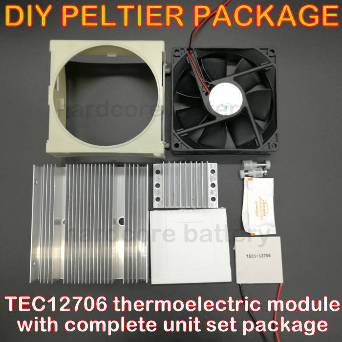 DIY Peltier TEC1-12706 thermoelectric module Refrigeration 1Hp cooling air conditioner system ...