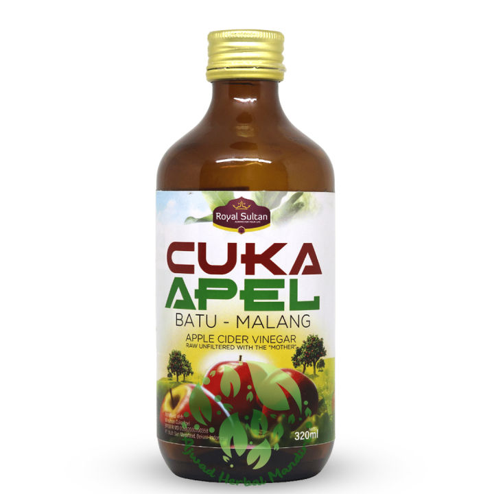 Cuka Apel Royal Sultan 320ml - Cuka Apple Batu Malang - Organic Apple ...