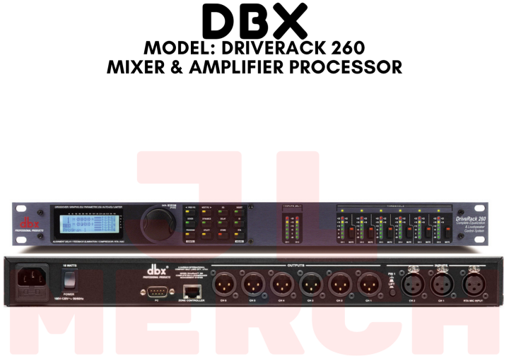DBX DRIVERACK 260 PROFESSIONAL AUDIO EQUIPMENT | Lazada PH