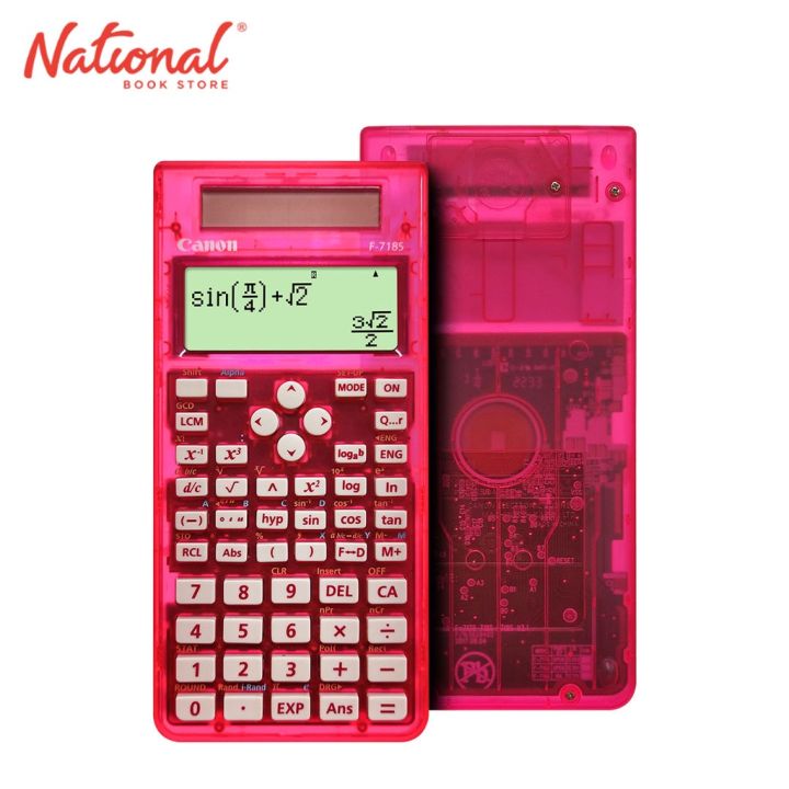 Canon Scientific Calculator F-718S Transparent 264 Functions - School ...
