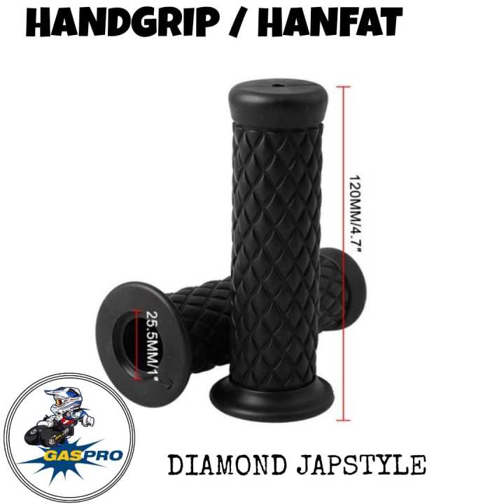 HANDGRIP DIAMOND HANFAT JAPSTYLE CUSTOM KARET WAJIK HITAM | Lazada ...