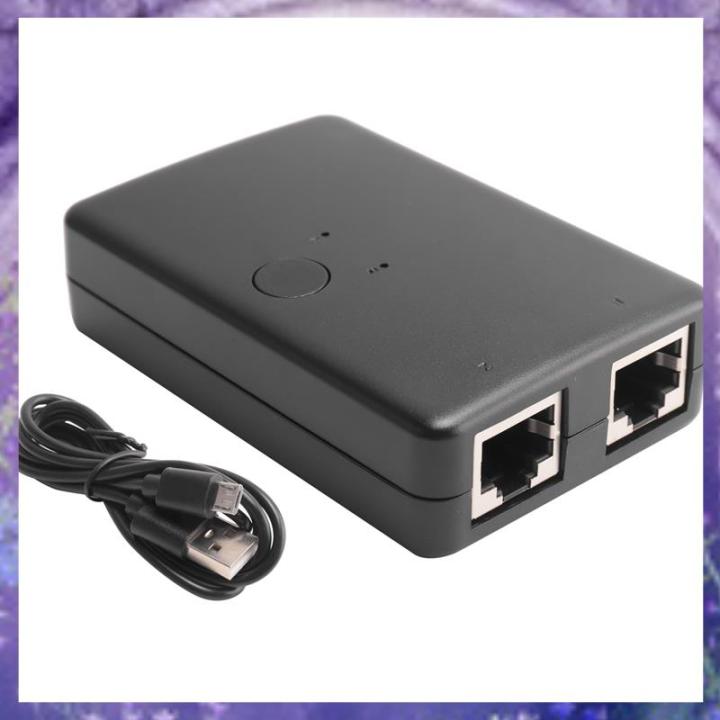 (WNPS) Mini 2 Port Rj45 Lan Hub Network Switch Box Computer Ethernet Internet Adapter Rj45 ...