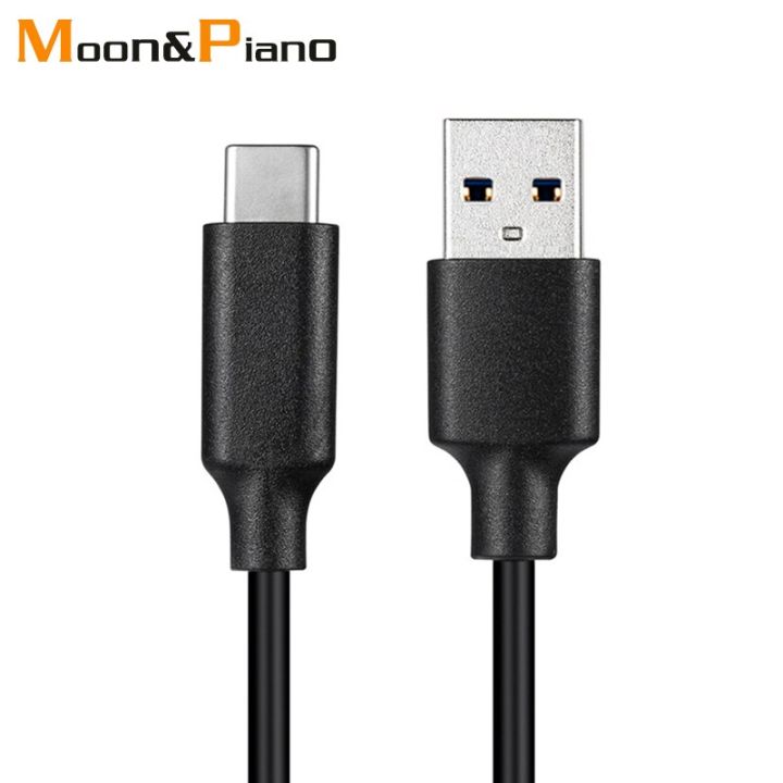 3A Type c Data Cable Black Wire USB 3.1 Fast Charging USB-C Charger ...