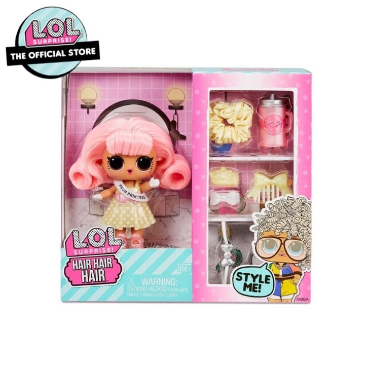 LOL Surprise Hair Hair Hair Dolls with 10 Surprises - Pink Color Hair ...