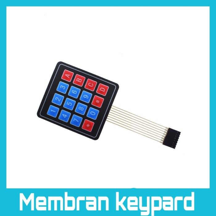 4x4 Membran keypard Matrix array 16 key Membrane switch Arduino STM32 | Lazada Indonesia
