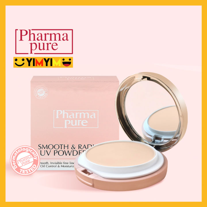 PHARMAPURE SMOOTH & RADIANCE UV POWDER SPF 50 หมดอายุ 09/26 ฟาร์มาเพ ...