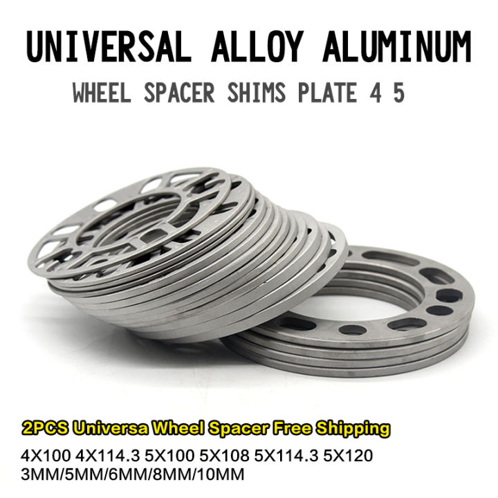 2Pieces Universal Car Wheel Axle Hub Alloy Aluminum 3mm 5mm 8mm 10mm ...