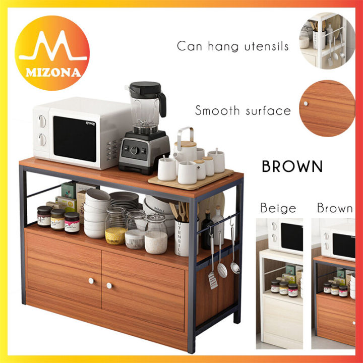 MIZONA Multilayer Simple Table Microwave Oven Storage Rack Kitchen ...