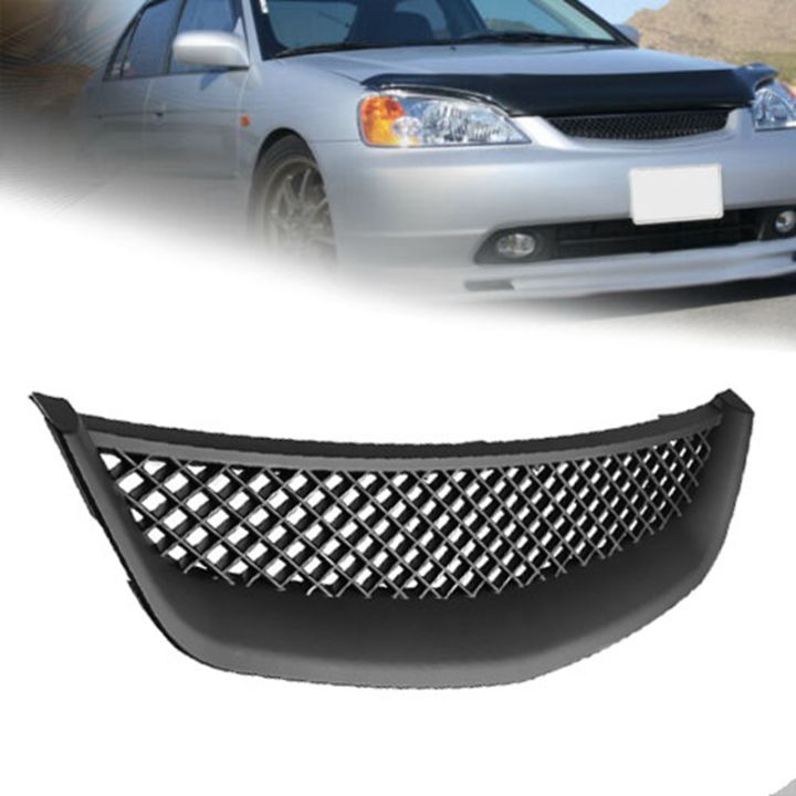 Black Mesh ABS Front Hood Grille Grill for JDM Type R 2001-2003-ab5 ...