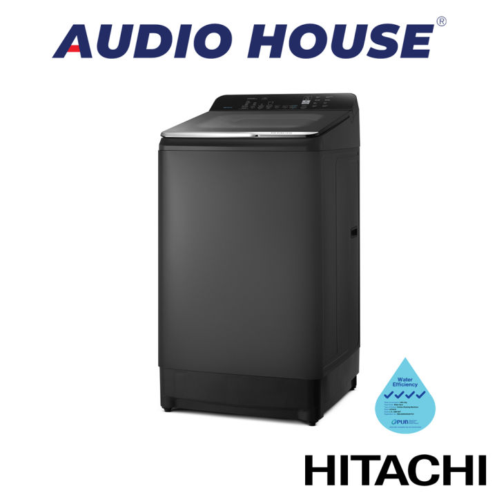 HITACHI LTL-12MVJWT-GG 12KG TOP LOAD WASHER COLOUR: GRAPHITE GRAY WATER ...