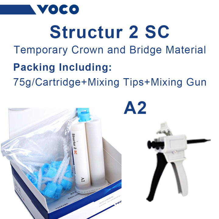 VOCO Structur 2 SC A2 Temporary Dental Crown and Bridge Material | Lazada