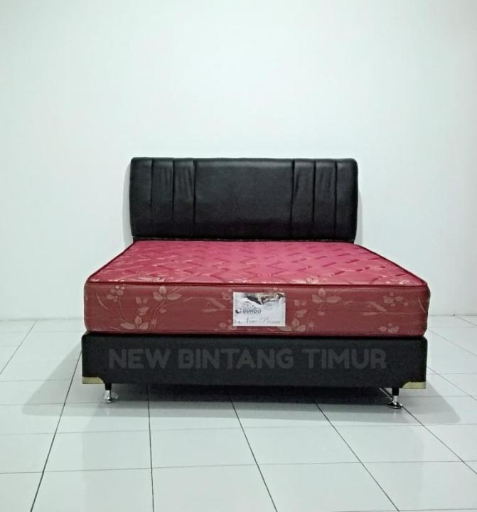 Spring Bed Guhdo New Prima Merah 180 x 200 HB Queen Full Set | Lazada Indonesia