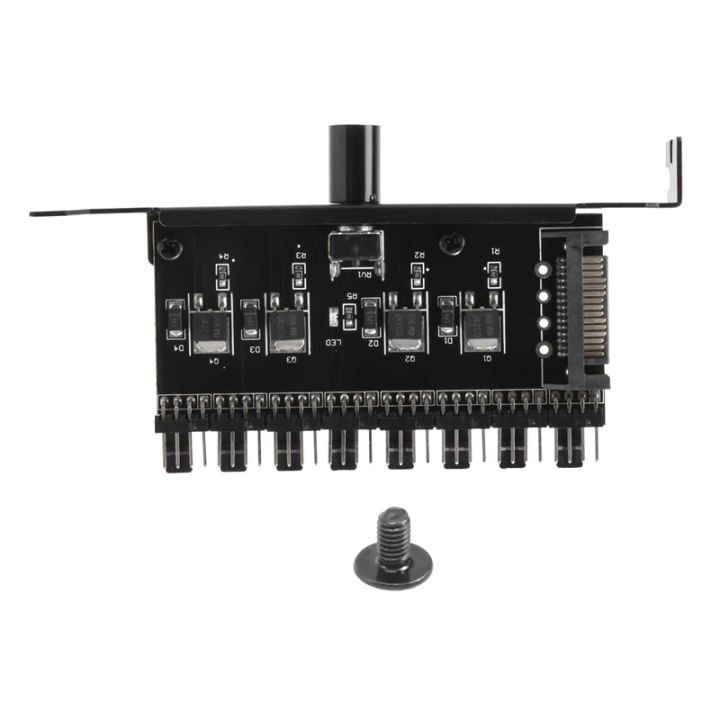 Pc 8 Channels Fan Hub Cooling Fan Speed Controller for CPU Case HDD VGA ...