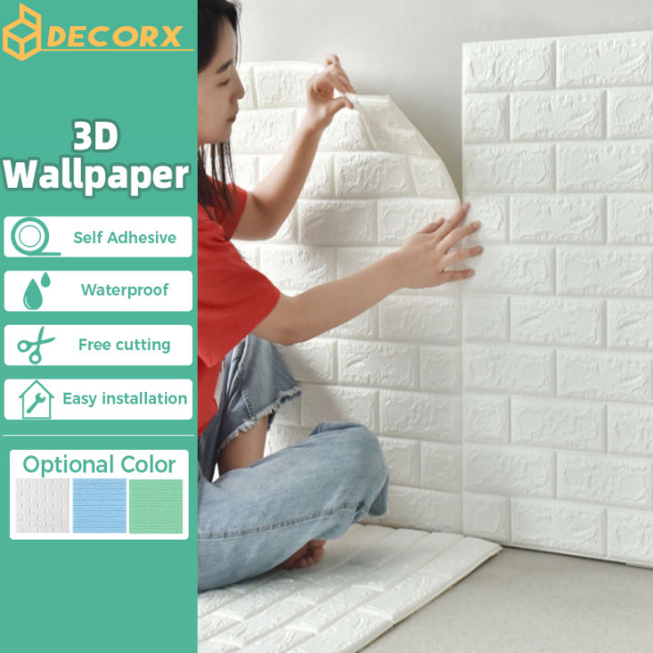 DecorX 3D Foam Wallpaper Room Design Wall Stickers DIY Living Home Self ...
