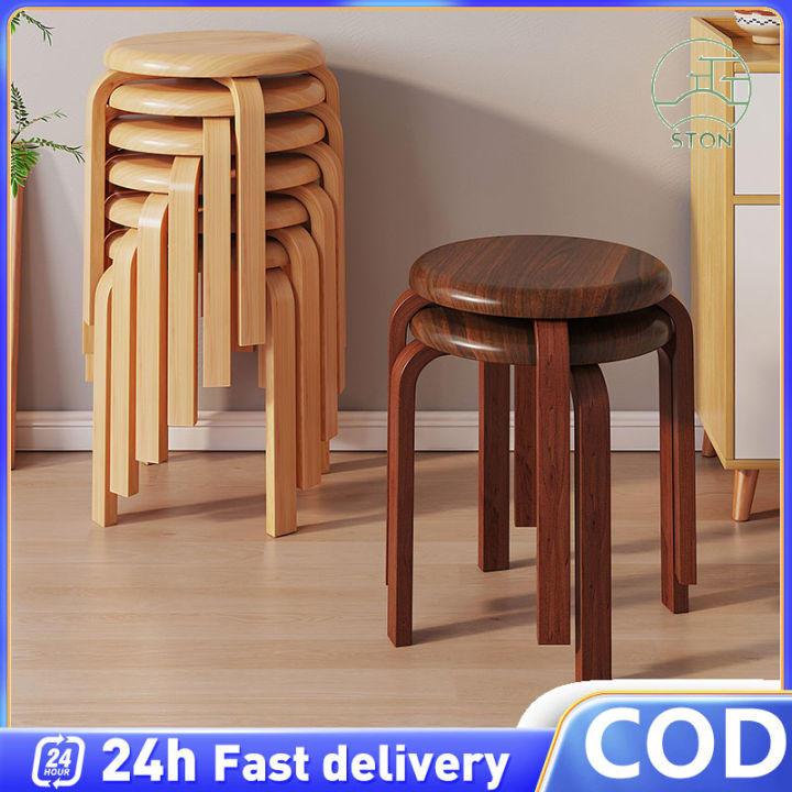 Wood Stool Chair Dining Room Chair Living Furniture Computer desk chair ...