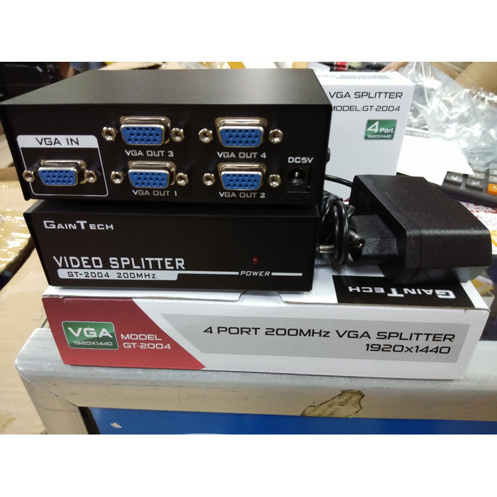 VGA SPLITTER 4 PORT 200MHz | Lazada Indonesia