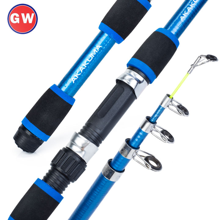 1.8M EVA Handle Glass Fiber Telescopic Fishing Rod For Saltwater ...
