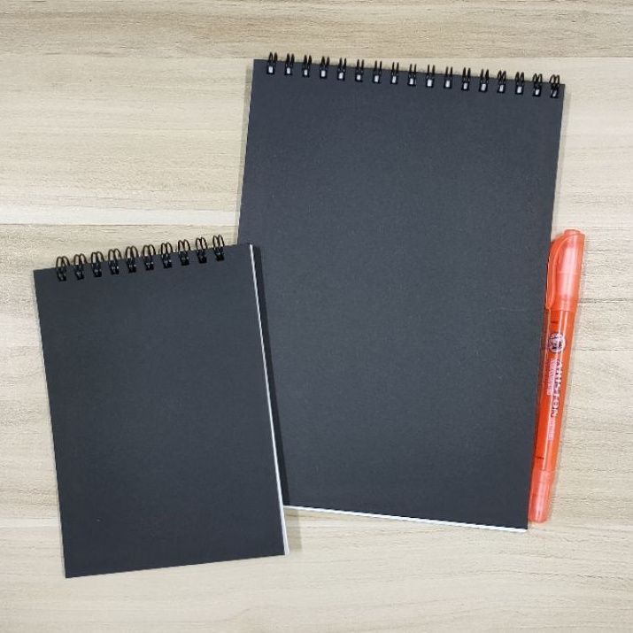 100pgs Kidal Black Notebook / Journal / Buku Nota -Blank-Line-Dot-Grid ...